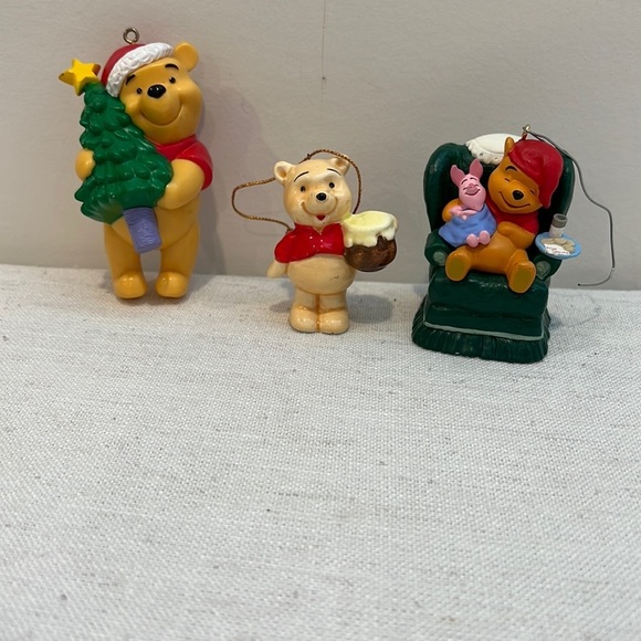 Disney | Holiday | Vintage Set Of Winnie The Pooh Ornaments | Poshmark